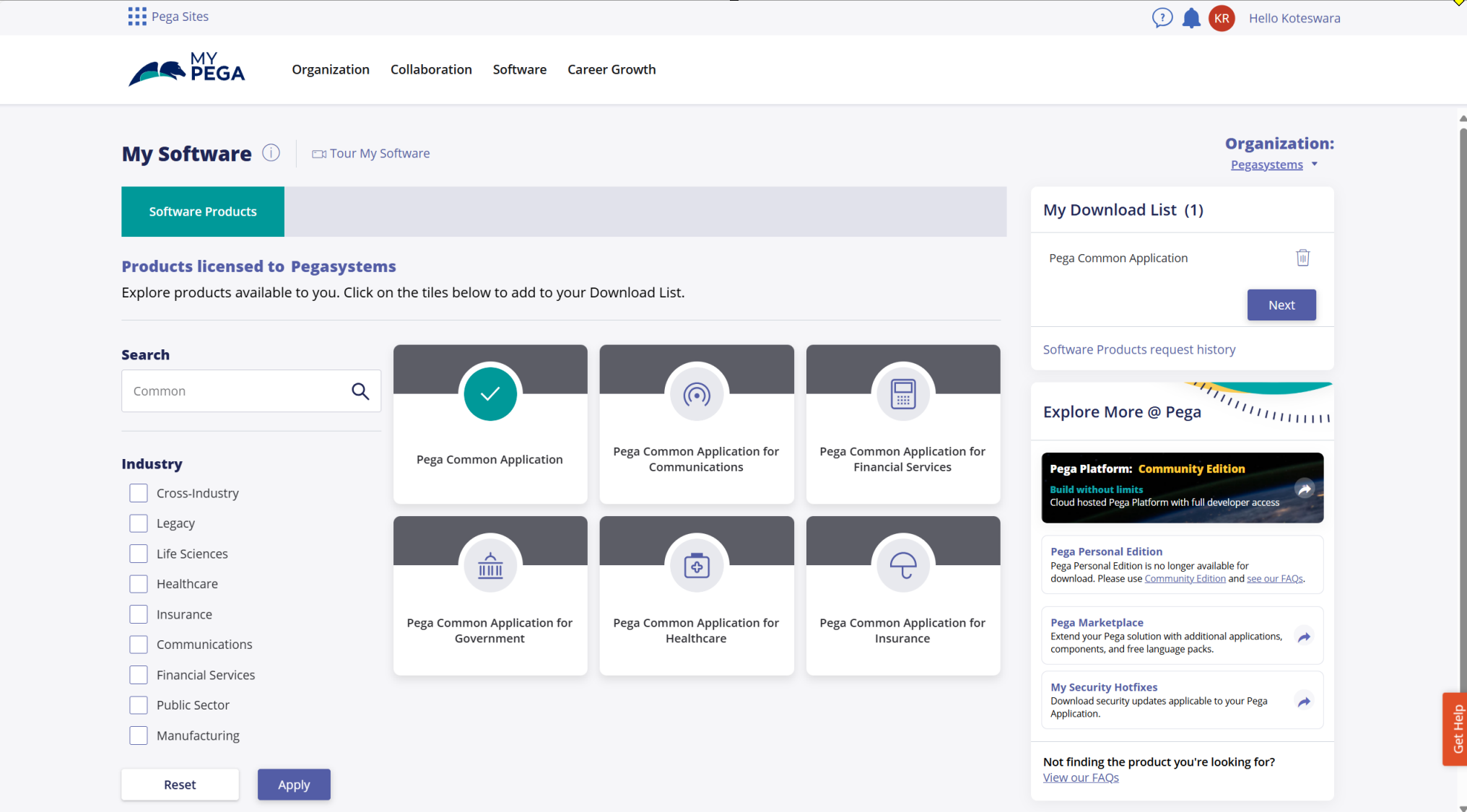 How to get Common Application or Common Data Model | Support Center